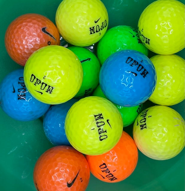 colored golf balls